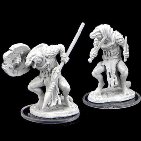 Lucertoloide Barbaro e Chierico - Miniature D&D - Wizkids
