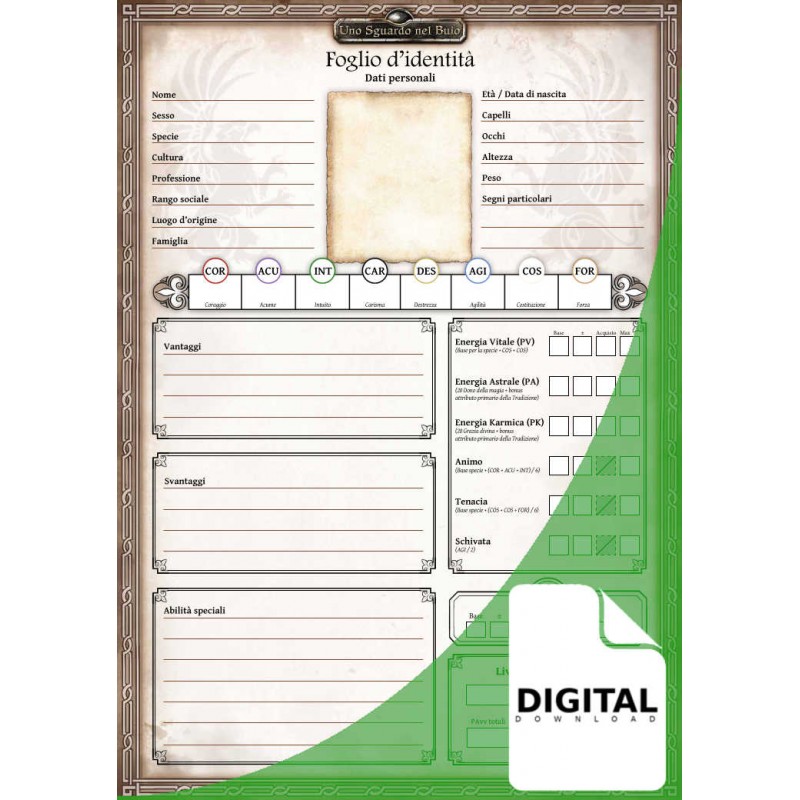 Uno Sguardo nel Buio: Regolamento (+ PDF)