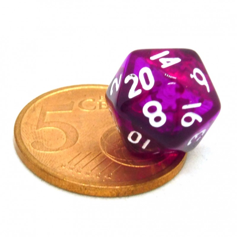 Set di Dadi Mini: Miscelati (Viola-Nero / Bianco)