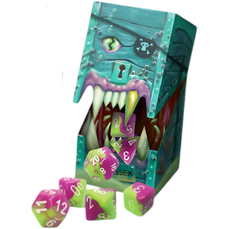 Chessex Hidden Wonders – Set 7 Dadi Poliedrici | Collezione RPG